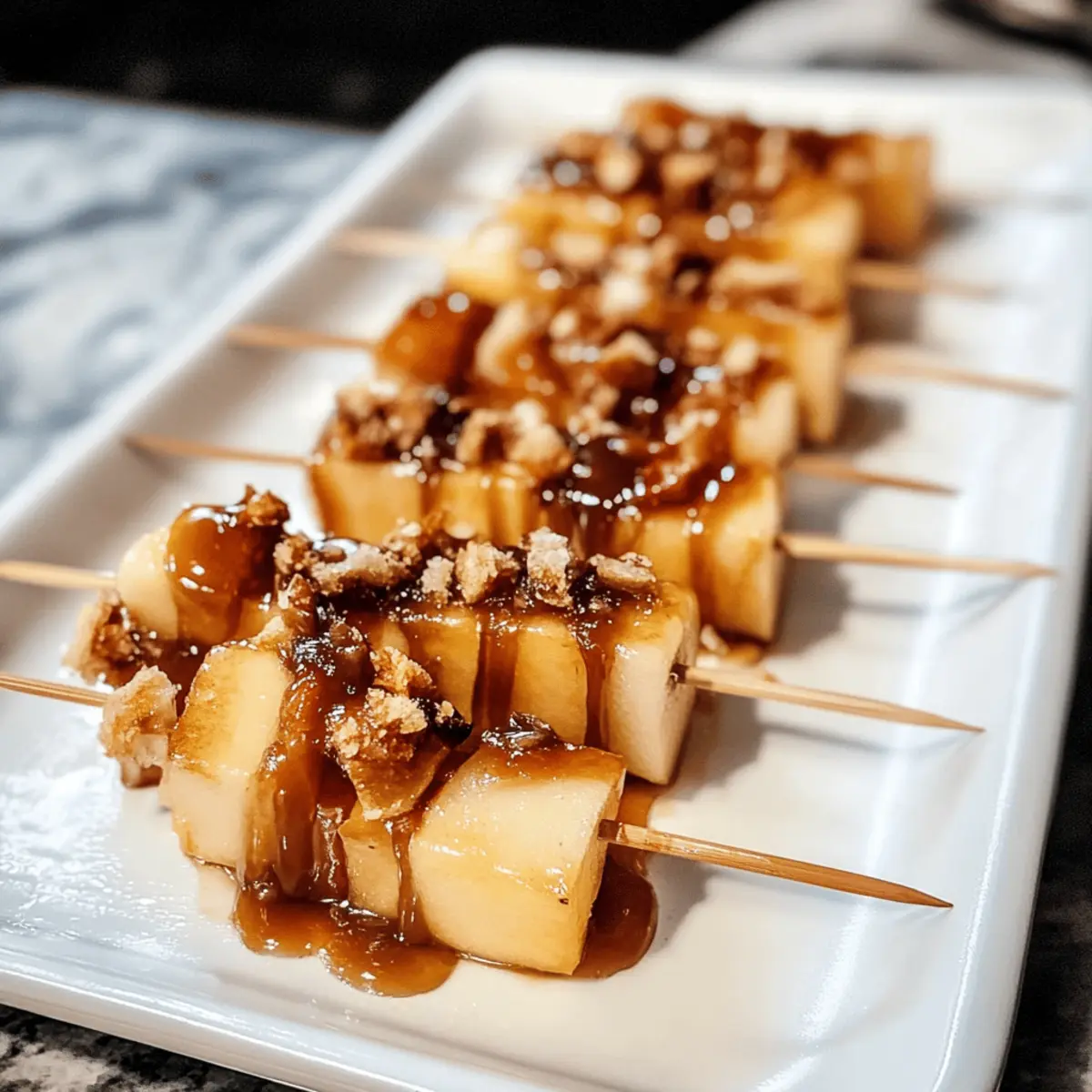 Irresistible Caramel Apple Skewers: Easy Treats to Savor at Home