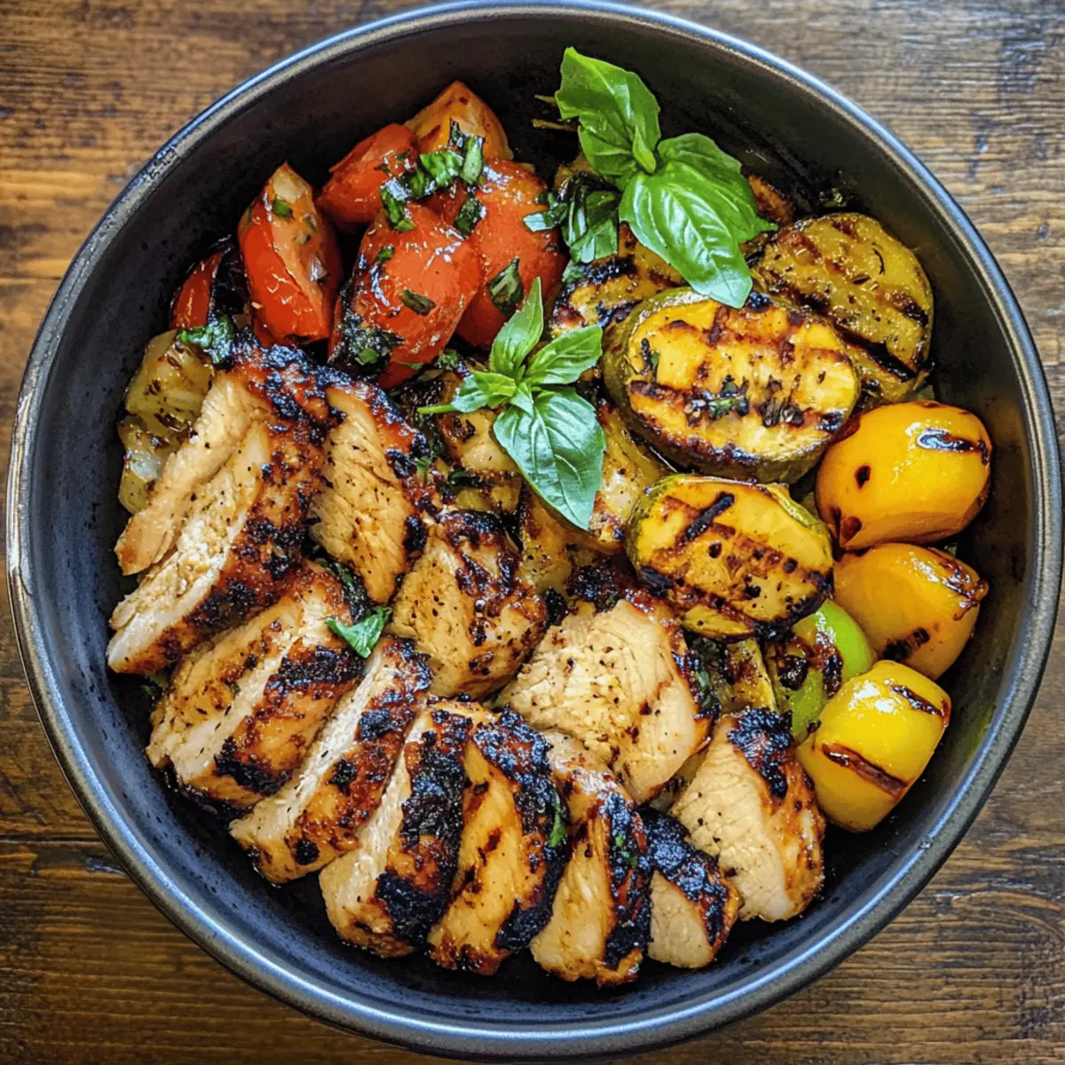 Delicious Grilled Chicken & Veggie Bowls: Ultimate Juicy Feast
