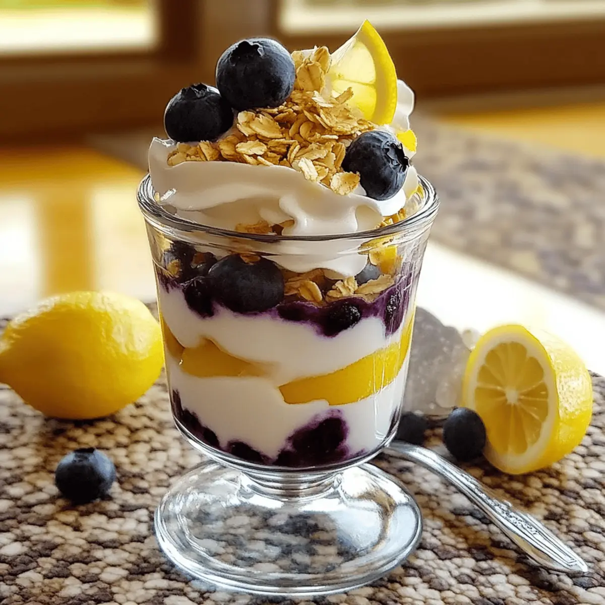 Easy Lemon Blueberry Yogurt Parfait: A Delicious Creamy Treat